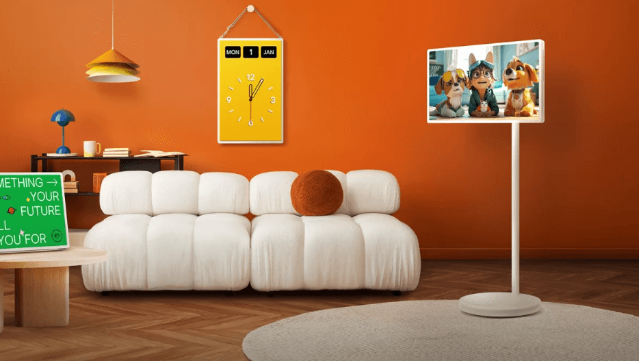 LG's funky StanbyME 2 flagpole TV is a big chunky tablet, too