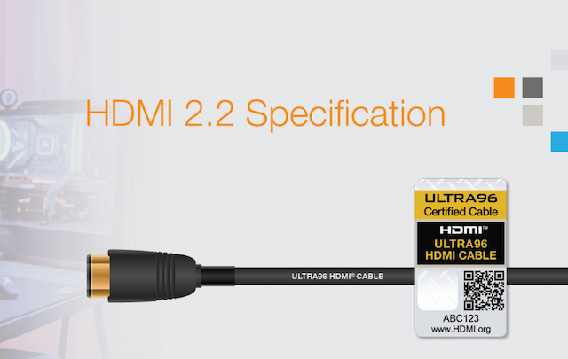 We'll probably see the first 96Gbps HDMI 2.2 TVs debut next year